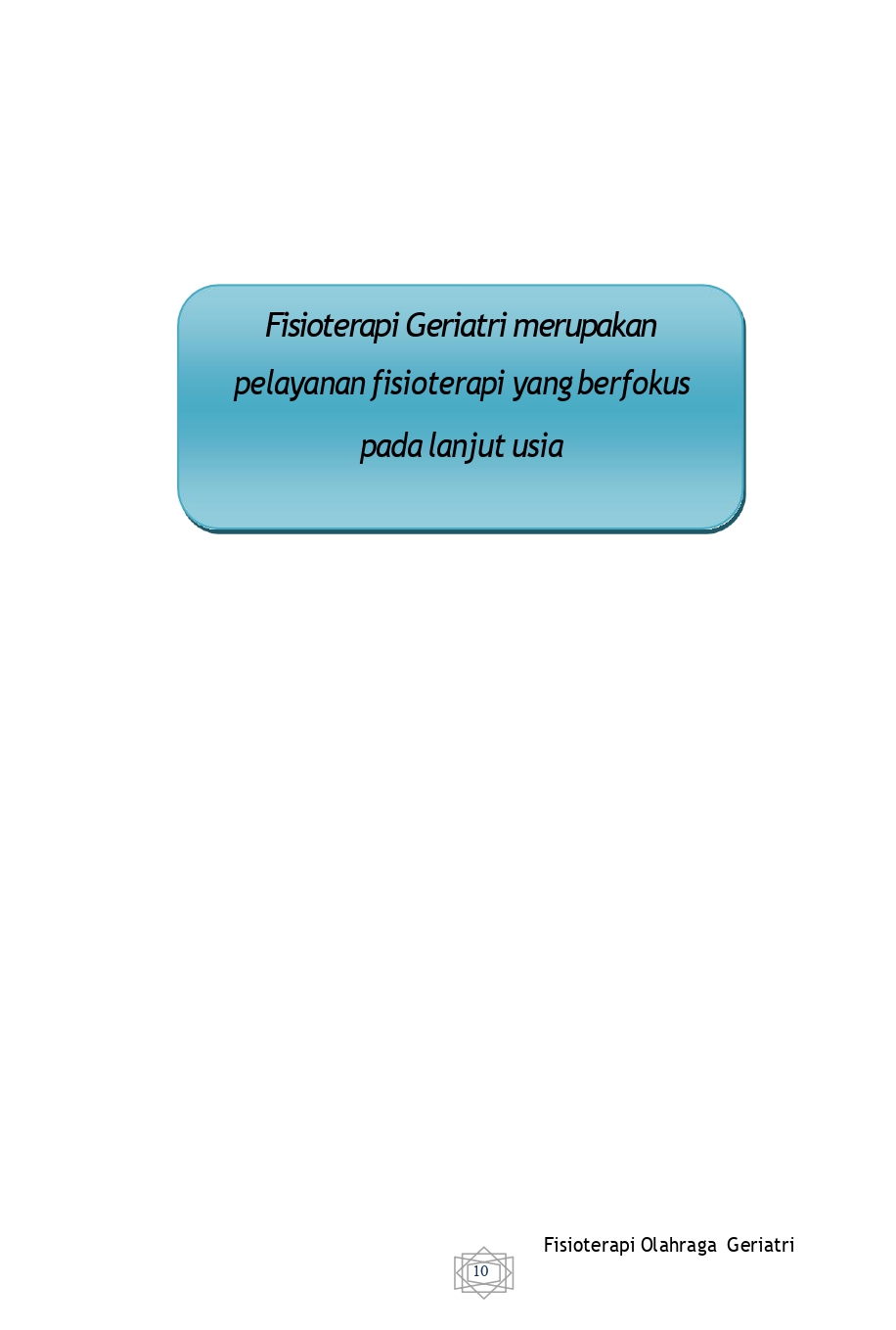 Fisioterapi Olahraga Geriatri | Publikasi Dosen